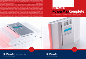 PowerMaxComplete User Guide | Visonic | Manualzz