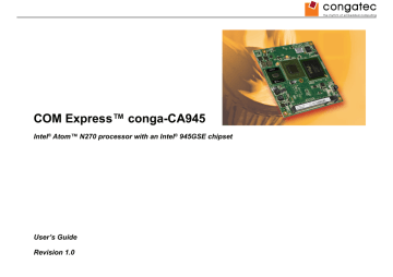 conga-CA945 User's Guide | Manualzz