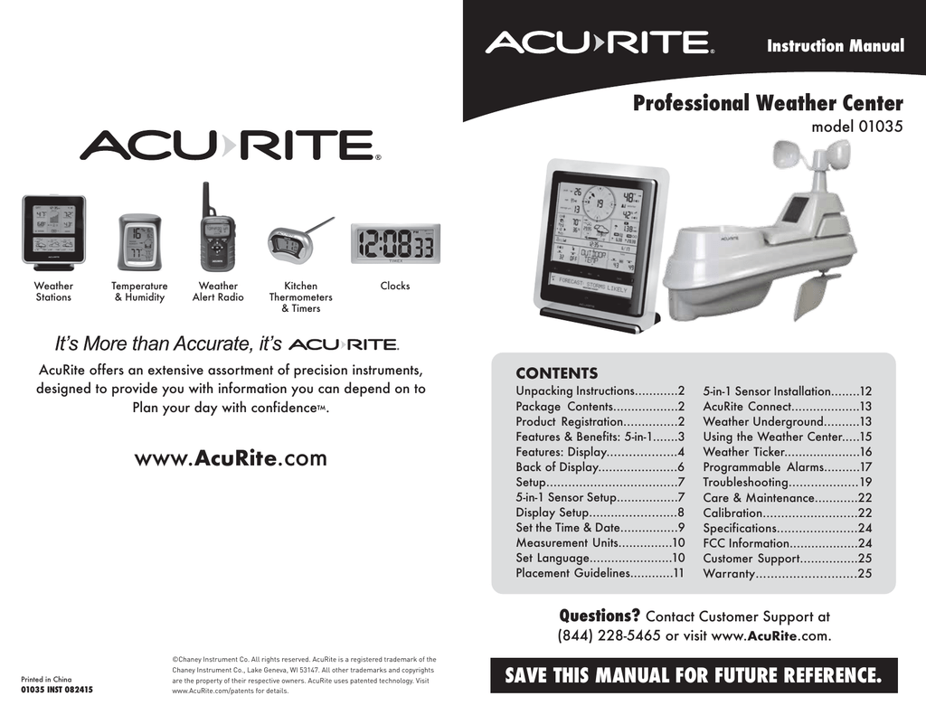 ACU-RITE 1035 Instruction manual | Manualzz