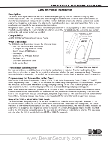 DMP 1100 1103 Installation Guide | Manualzz
