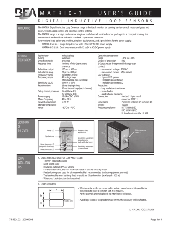 BEA MATRIX FAMILY User guide | Manualzz