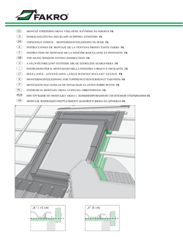 Fakro Roof Window FK Fitting Instructions | Manualzz
