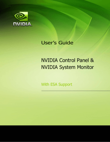 NVIDIA Control Panel & System Monitor User’s Guide | Manualzz