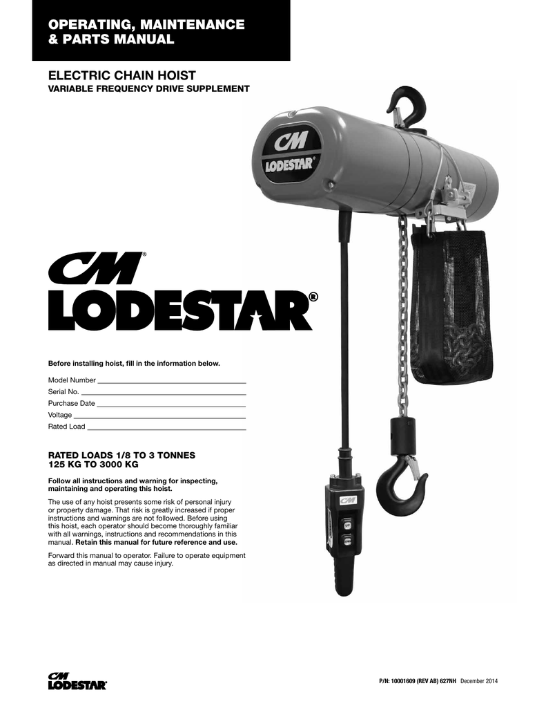Cm Lodestar Hoist Wiring Diagram - Wiring Diagram