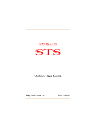 Vodavi STARPLUS STS - User manual, User Guide, Installation manual