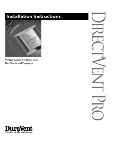 DuraVent DirectVent Pro Installation Instructions | Manualzz