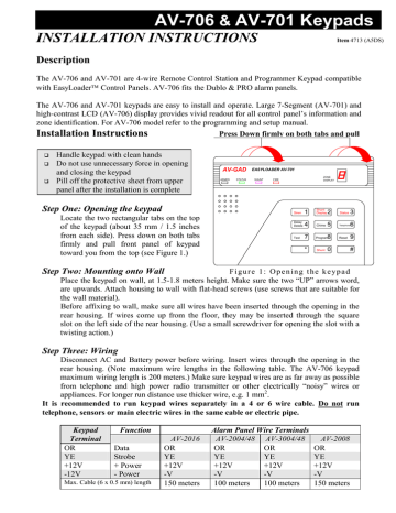 AV-GAD EasyLoader AV-706 Installation instructions | Manualzz