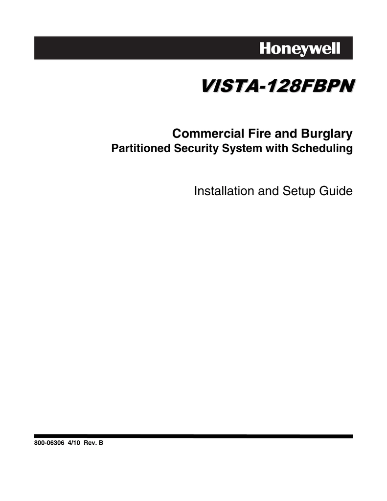 Honeywell Security Keypad Manual