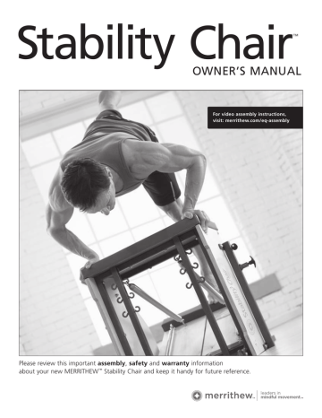 Merrithew Stability Chair Owner's Manual | Manualzz