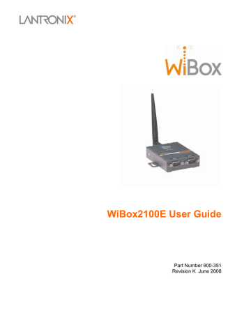 Lantronix WiBox Wireless Device Server User guide | Manualzz