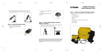 Trimble R3 GPS Receiver User Guide | Manualzz