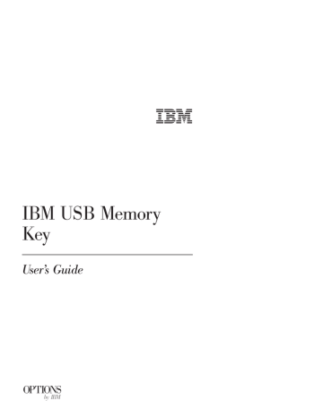 IBM USB Memory Key User’s Guide | Manualzz