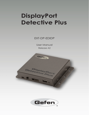 DisplayPort Detective Plus EXT-DP-EDIDP User Manual | Manualzz