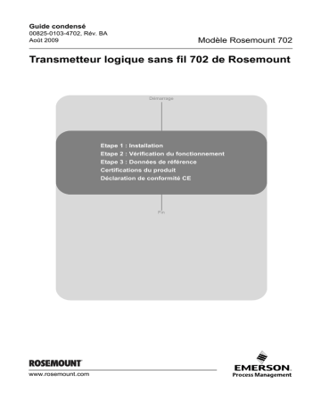 Rosemount 702 - Guide condensé | Manualzz