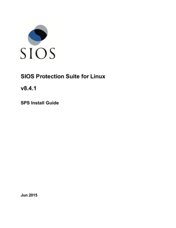 SIOS Protection Suite v8.4.1 Installation Guide | Manualzz