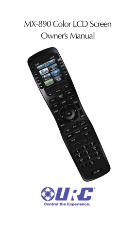 URC MX-890 Universal Remote Control Owner's Manual | Manualzz