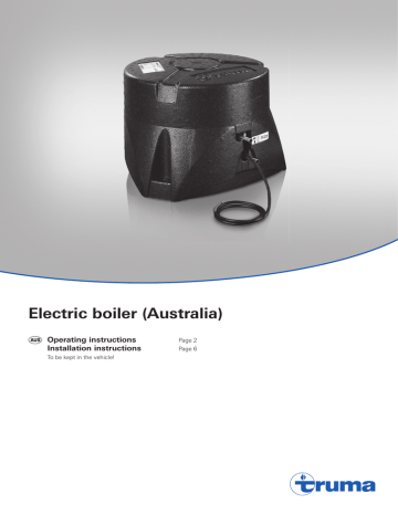 Truma Electric boiler Operating Instructions (Australia) | Manualzz