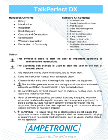 TalkPerfect DX User Manual | Manualzz