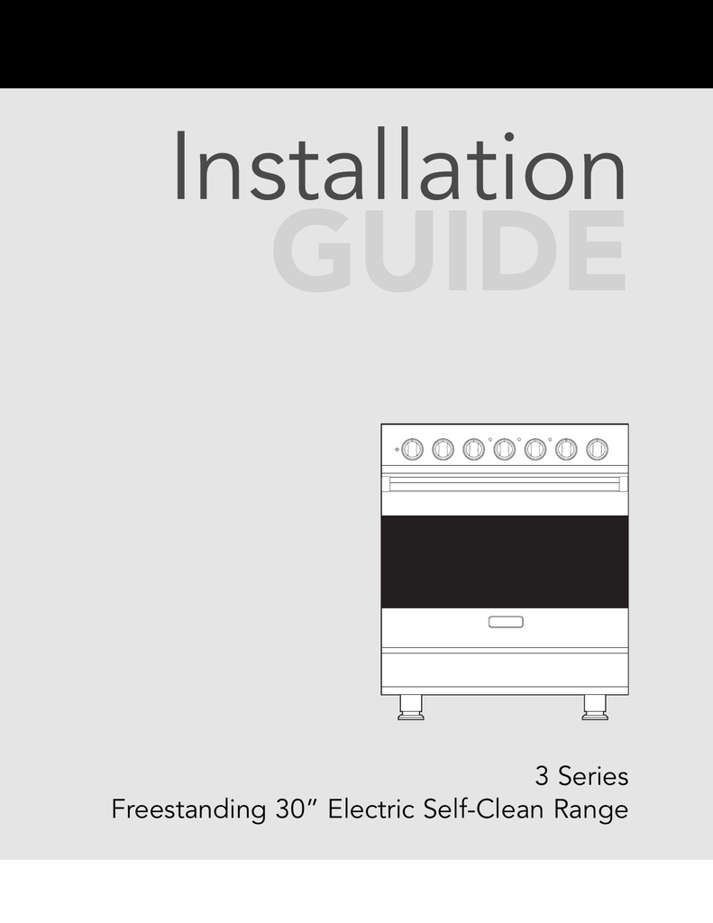 Viking RVER33015BSS Range Installation guide | Manualzz