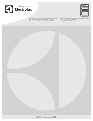 Manuel d’utilisation four encastré / micro-ondes 807574606 | Manualzz