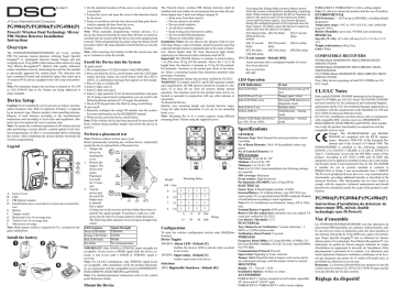 DSC PG9984(P) Installation Instructions Manual | Manualzz