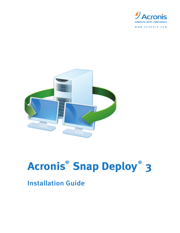 Acronis Snap Deploy 3 Installation Guide | Manualzz