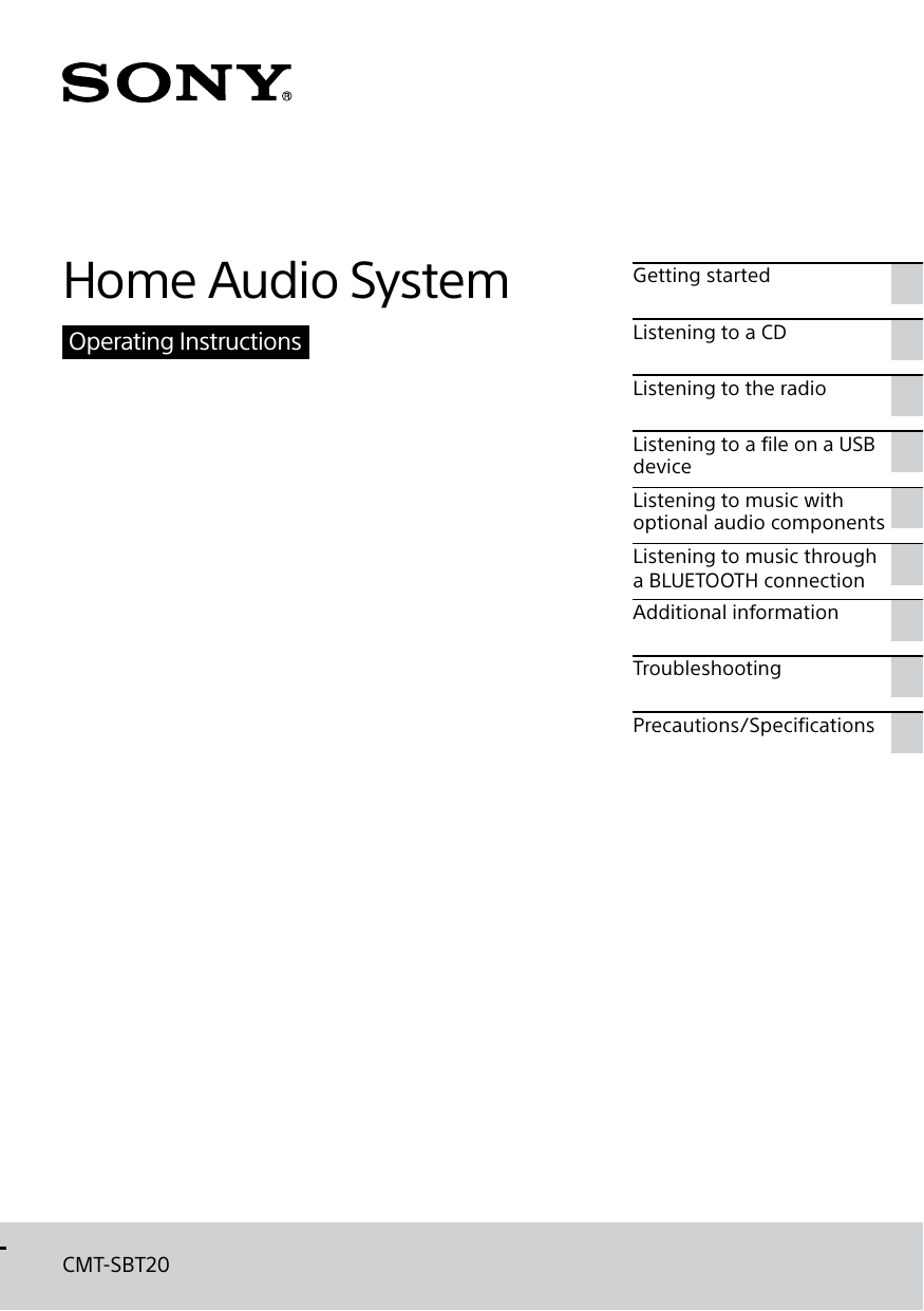 Home Audio System | Manualzz