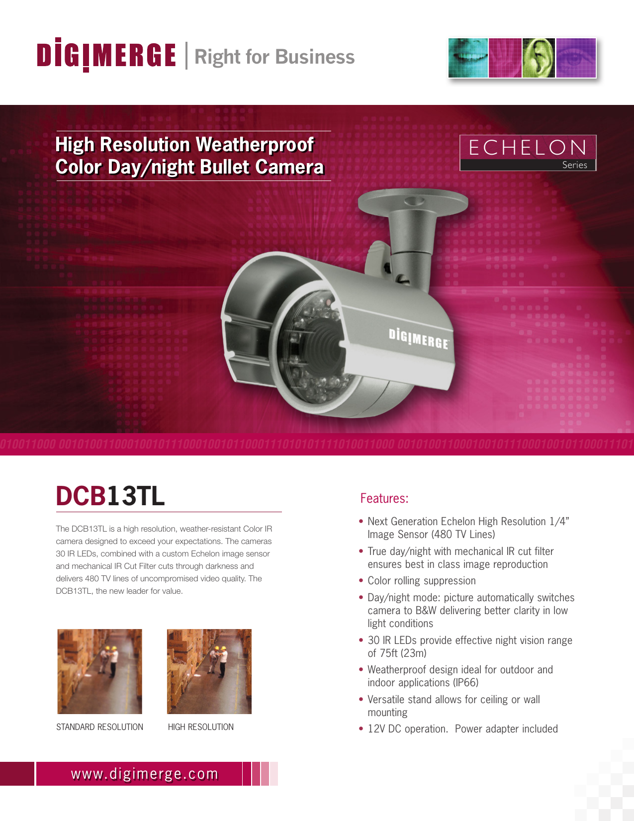 Digimerge DCB13TL Specification | Manualzz