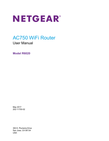 NETGEAR WiFi Router AC750 R6020 User Manual | Manualzz