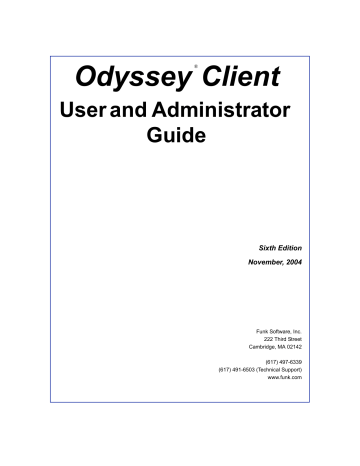 Odyssey Client User and Administrator Guide | Manualzz
