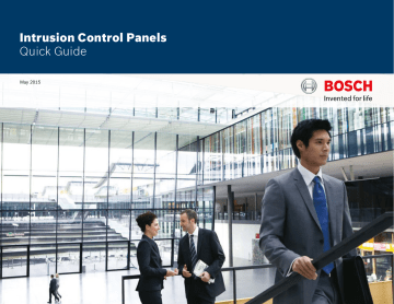 Bosch Intrusion Control Panel GV4 D7412GV4 Quick Guide | Manualzz