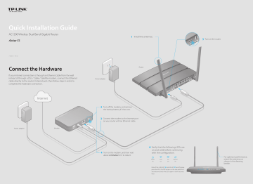 TP-LINK Archer C5 AC1200 Quick Installation Guide | Manualzz