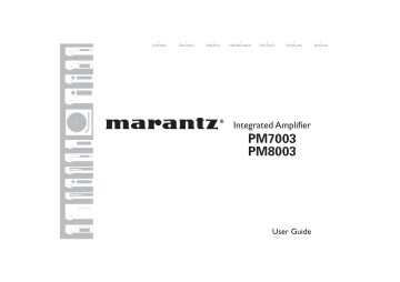 Marantz PM7003 & PM8003 Integrated Amplifier User Guide | Manualzz