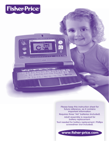 Mattel Fun 2 Learn Color Flash Laptop Instruction Sheet | Manualzz