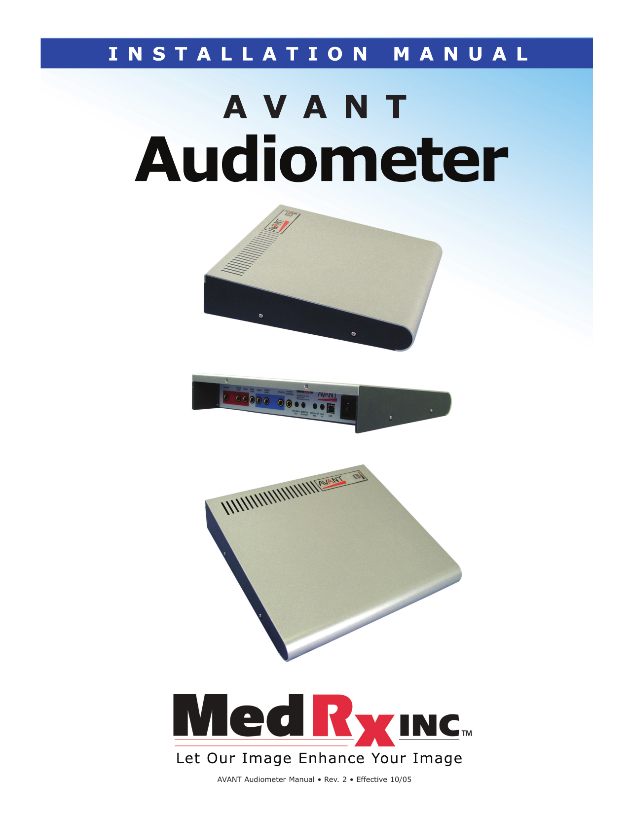 MedRx AVANT Installation manual | Manualzz