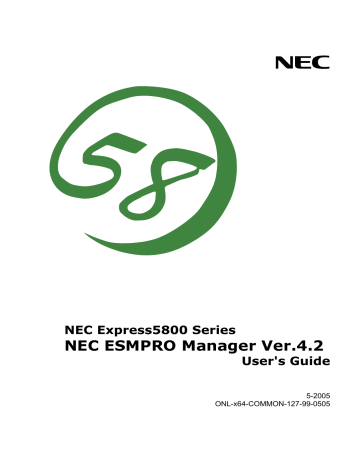 NEC ESMPRO Manager Express5800 Ver.4.2 User's Guide | Manualzz