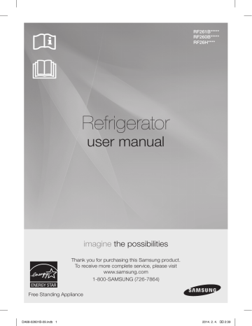 Samsung RF261BEAESR Refrigerator Owner's Manual | Manualzz
