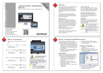 Janitza UMG 104 Quick guide | Manualzz