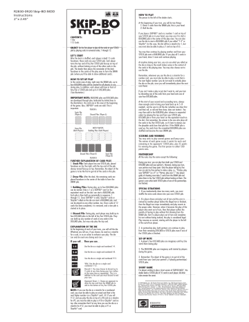 Skip-Bo MOD Instructions | Manualzz