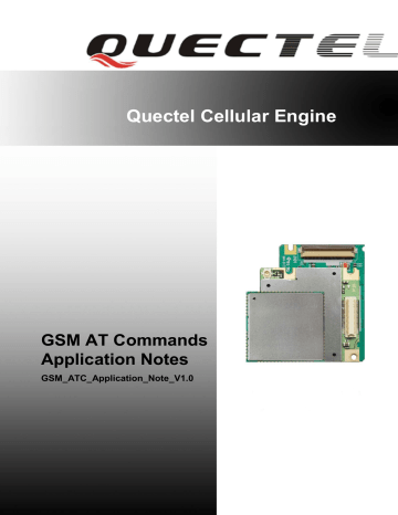 Quectel GSM module Application Notes | Manualzz