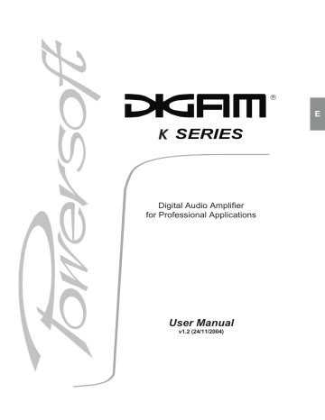 powersoft DIGAM K series User manual | Manualzz