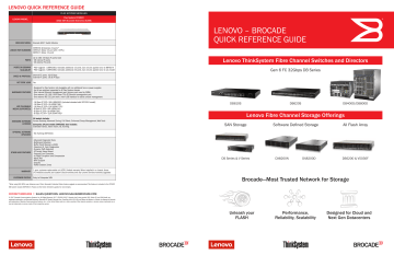 Lenovo Flex System FC5022 SAN Scalable Switch Quick Reference Guide ...