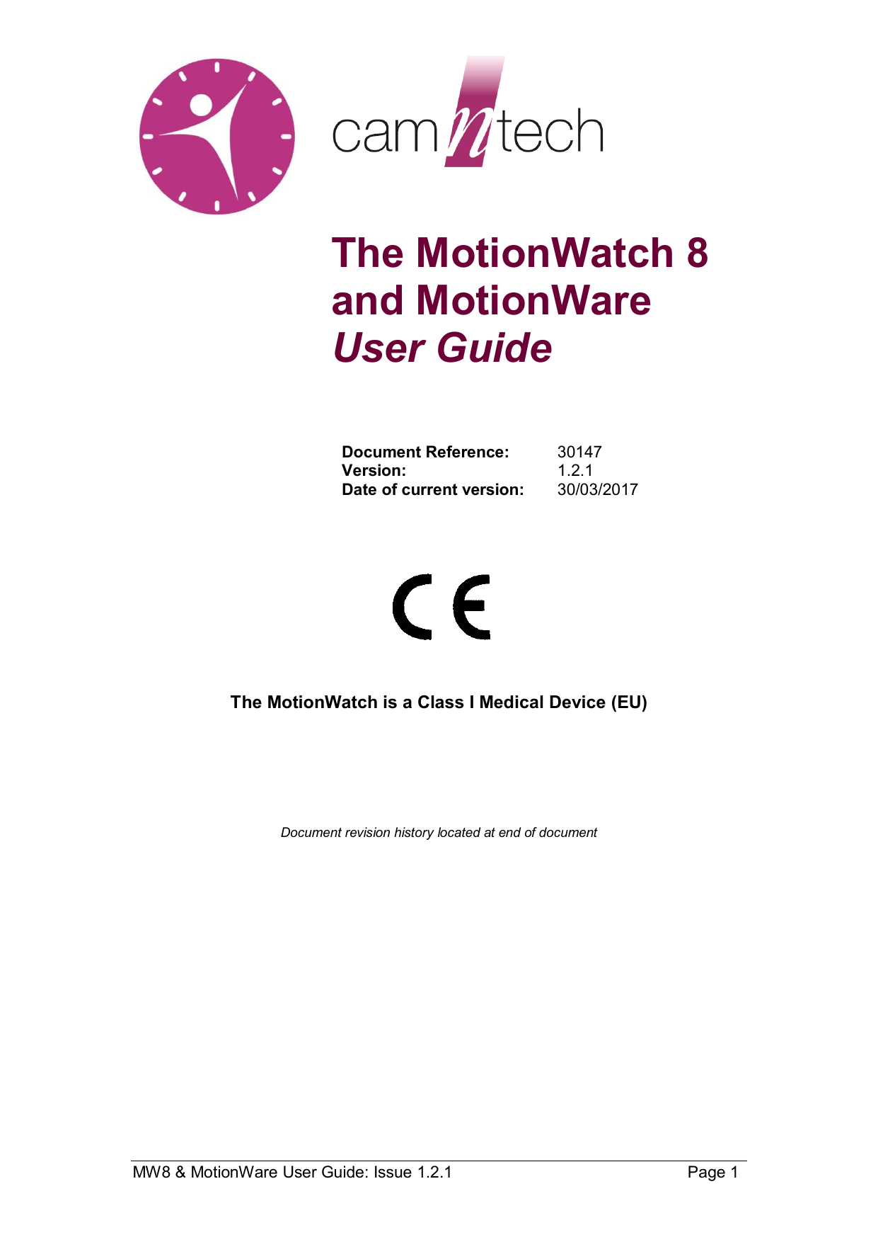 CamNtech MotionWatch 8 User manual | Manualzz