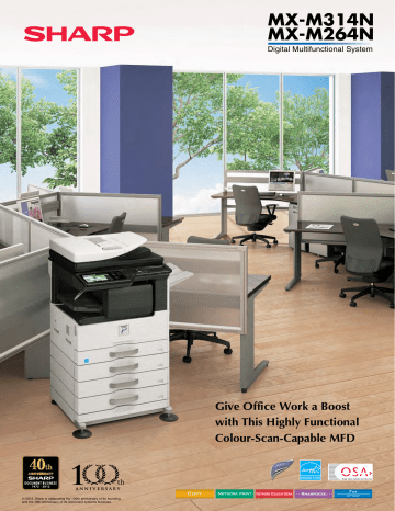 Sharp MX-M314N Brochure & Specs | Manualzz