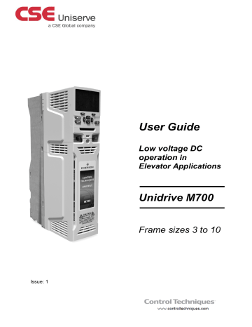 Emerson Unidrive M700 User manual | Manualzz
