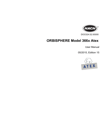 Orbisphere 366x Oxygen Analyzer User Manual | Manualzz