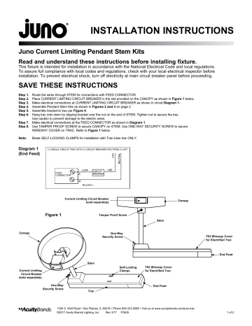 Juno T91 Mounting Kit Installation Instructions | Manualzz
