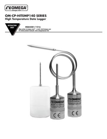 Omega OM-CP-HITEMP140 SERIES Owner Manual | Manualzz