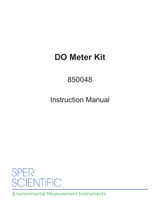 Sper Scientific 850048DO Dissolved Oxygen Probe for 850048 Dissolved ...