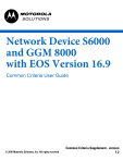 Motorola Solutions Network Device S6000 and GGM 8000 Common Criteria ...
